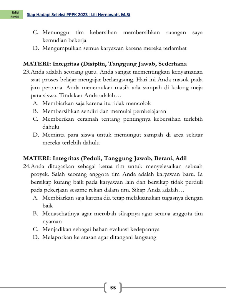 BUKU SIAP HADAPI SELEKSI PPPK 2023-2024pdf - 51-75 | PDF