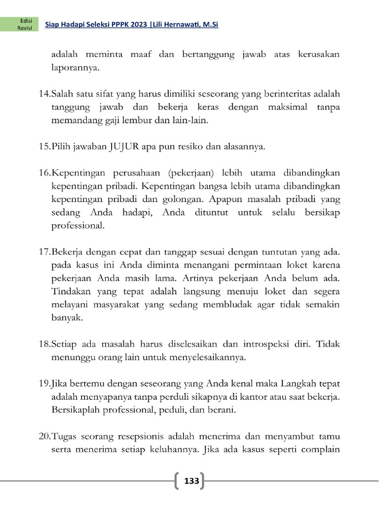 BUKU SIAP HADAPI SELEKSI PPPK 2023-2024pdf - 151-175 | PDF