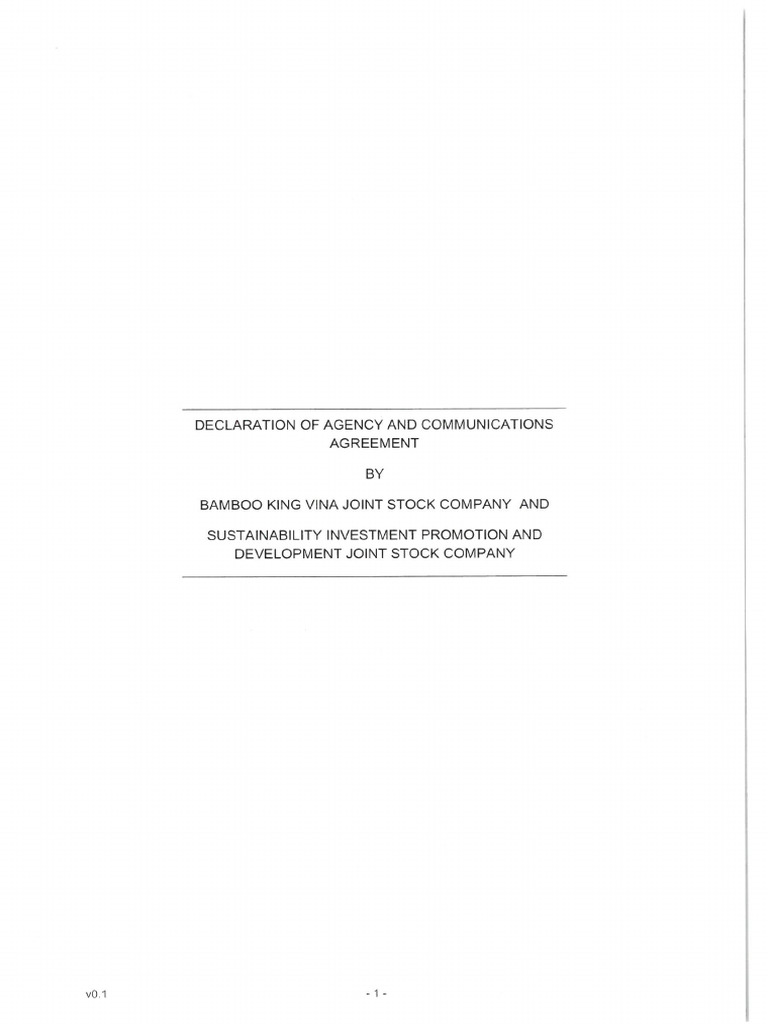 Verra Registry Communications Agreement Single PP BKV | PDF