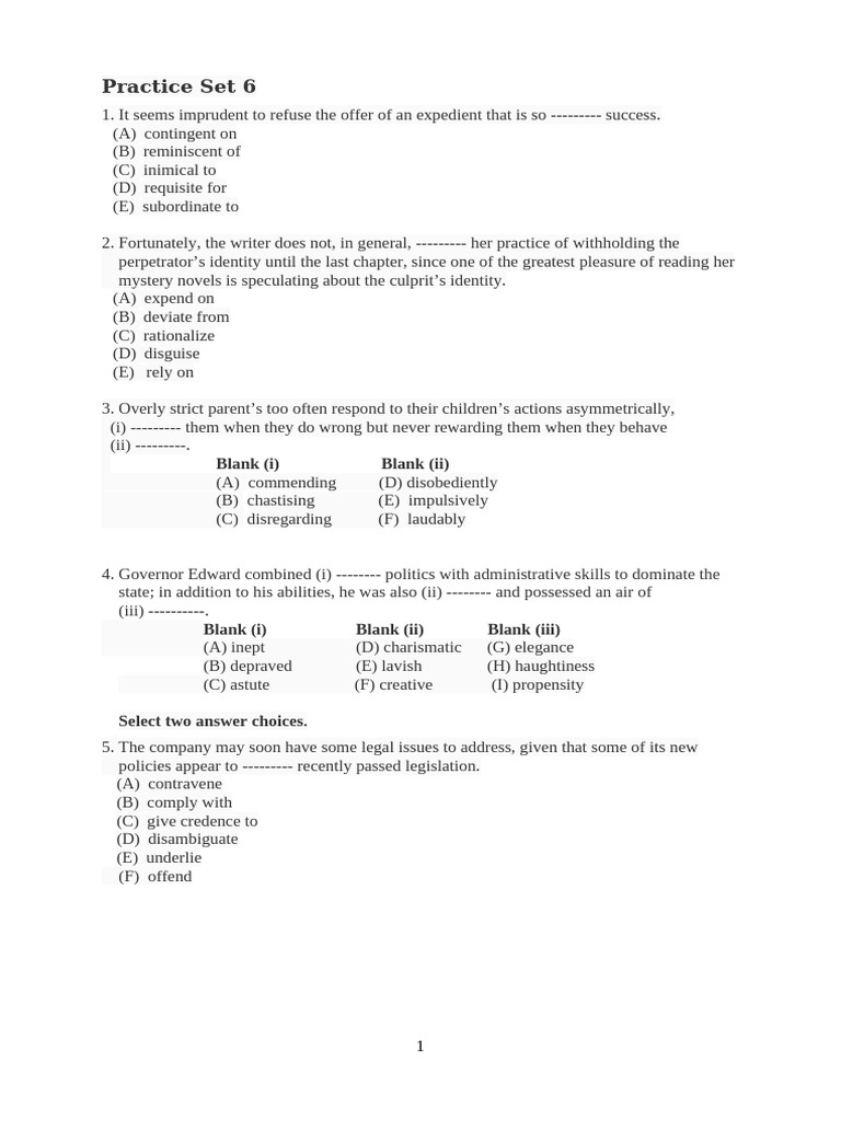 Practice Set 6 | PDF | Stratosphere | Ozone