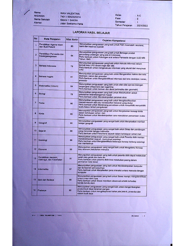 Semester 1 Pdf
