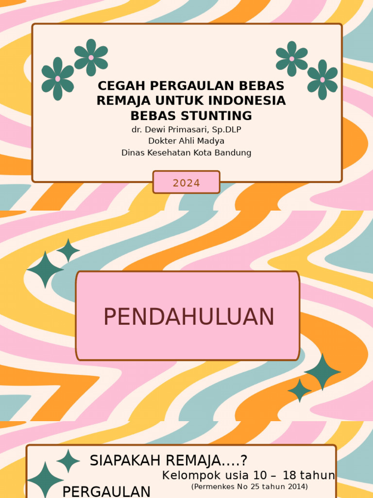 Cegah Pergaulan Bebas Remaja Untuk Indonesia Bebas Stunting | PDF