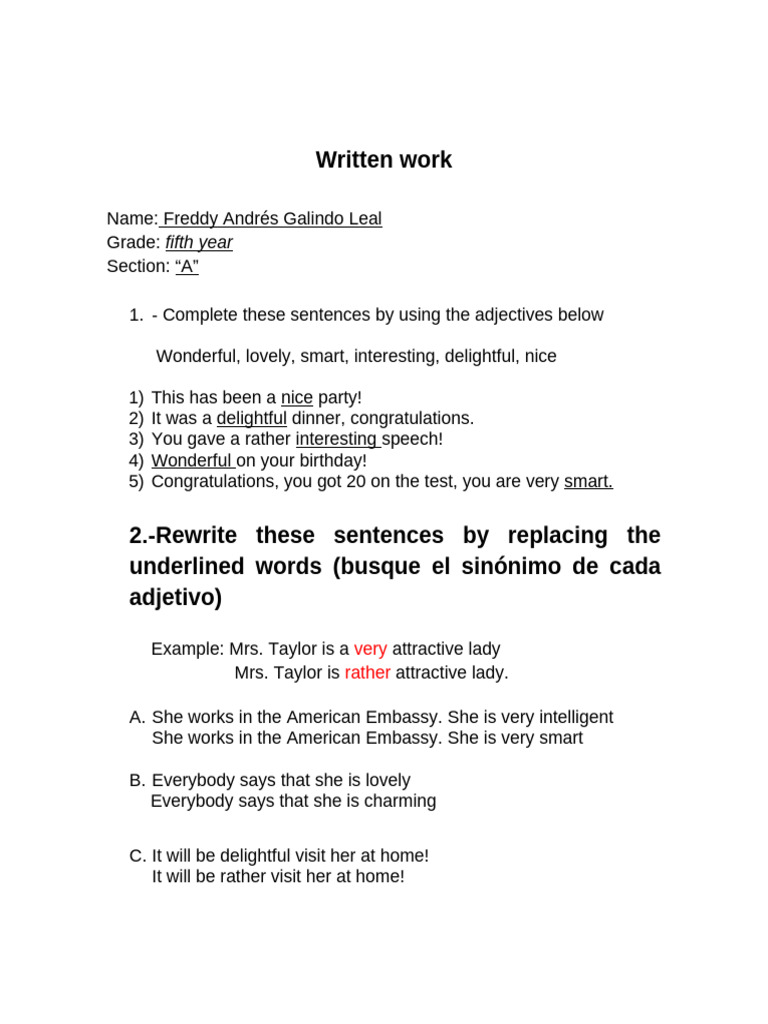 Written work | PDF
