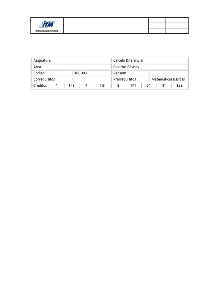 Micro Cálculo Diferencial Código XRCD03 Enero 2024 | PDF | Derivado ...