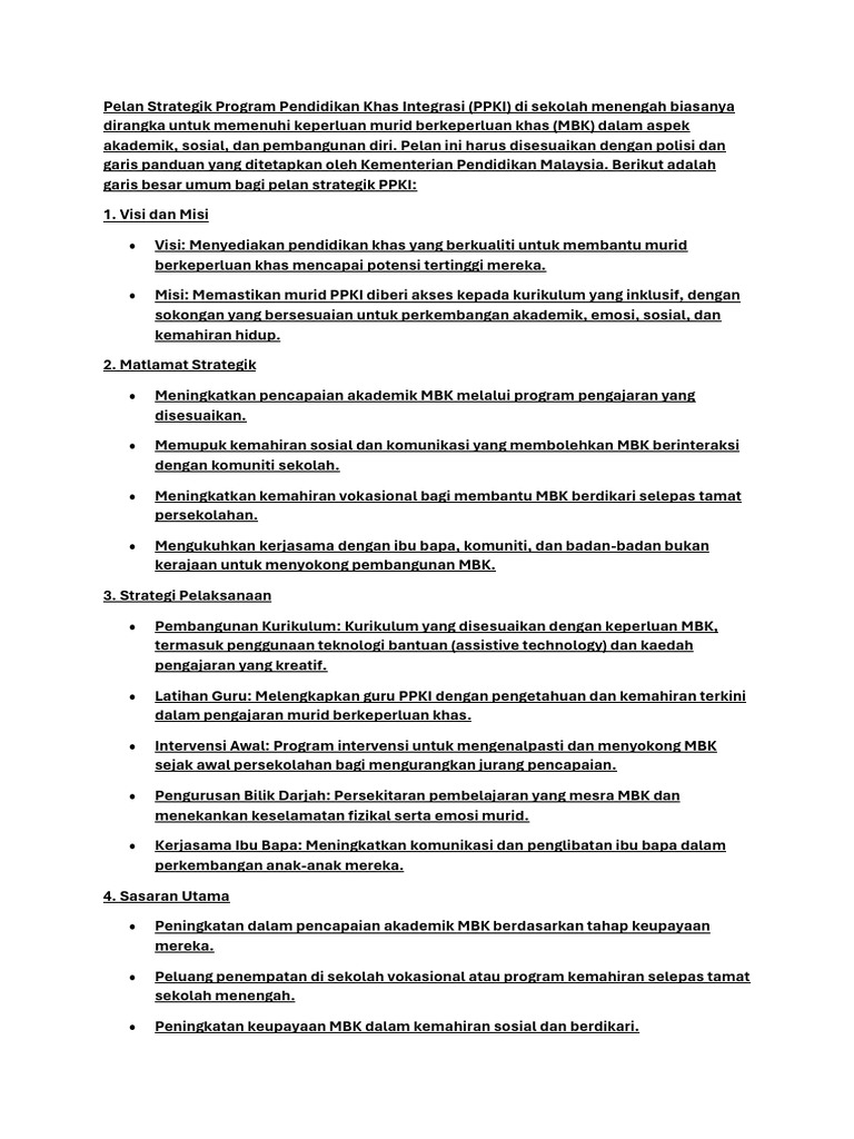 Merancang Pelan Strategik PPKI | PDF | Seni