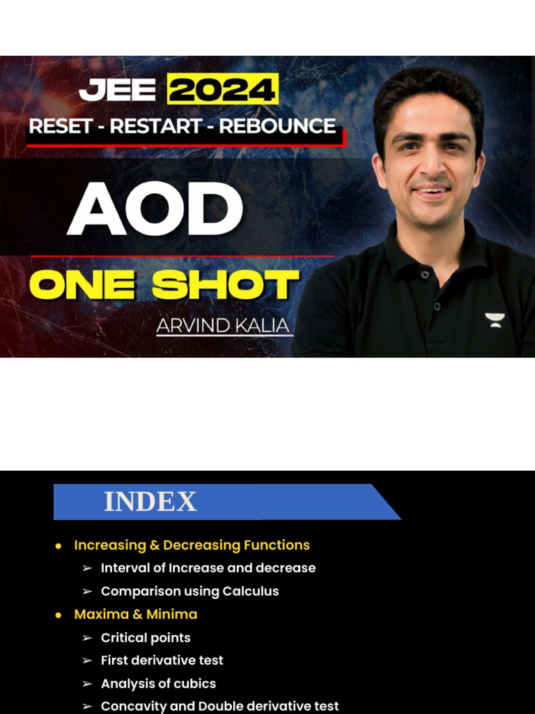 Aod | PDF | Monotonic Function | Mathematical Concepts