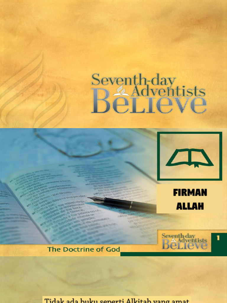 Pelajaran 1. Firman Allah | PDF