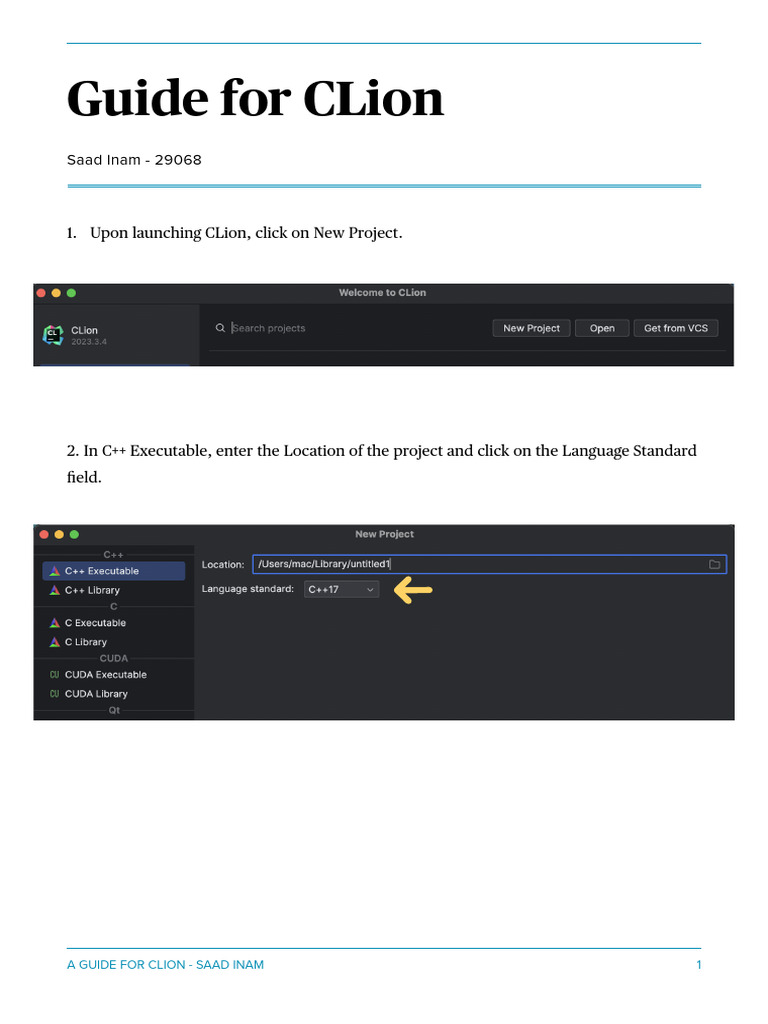 Guide_for_CLion | PDF