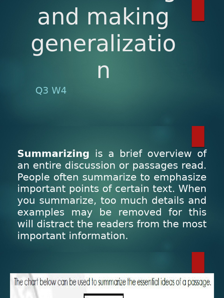 Summarizing | PDF