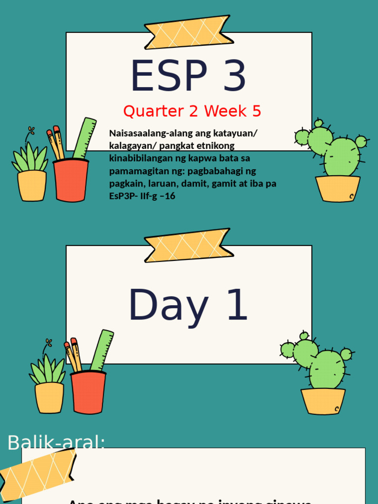 Q2_ESP_PPT_WEEK 5 | PDF