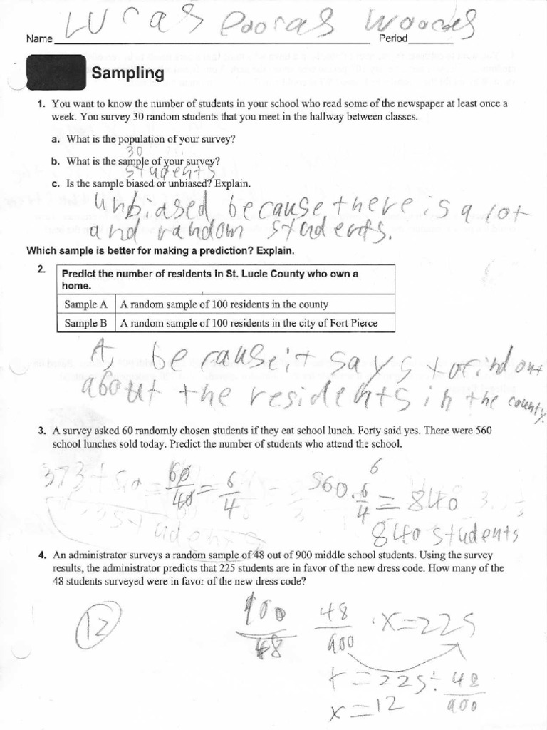 Lucas Henry - Sampling | PDF