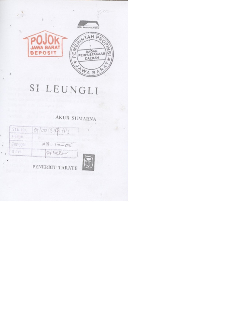 Akub Sumarna - Si Leungli | PDF