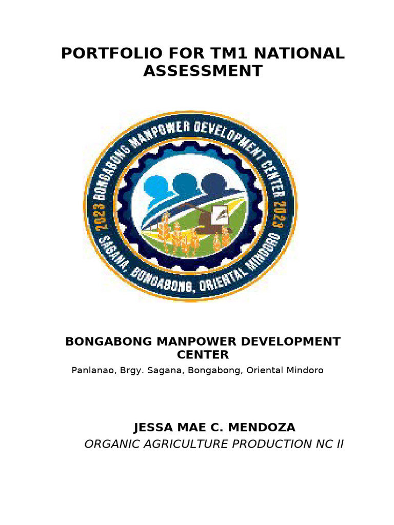 TM1 National Assessment Portfolio | PDF