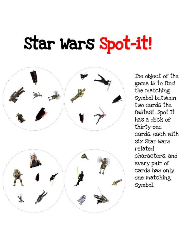 Star Wars Spot It | PDF
