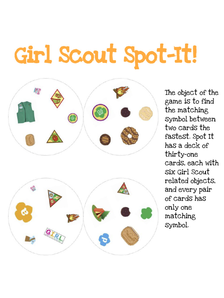 Girl Scout Spot It | PDF