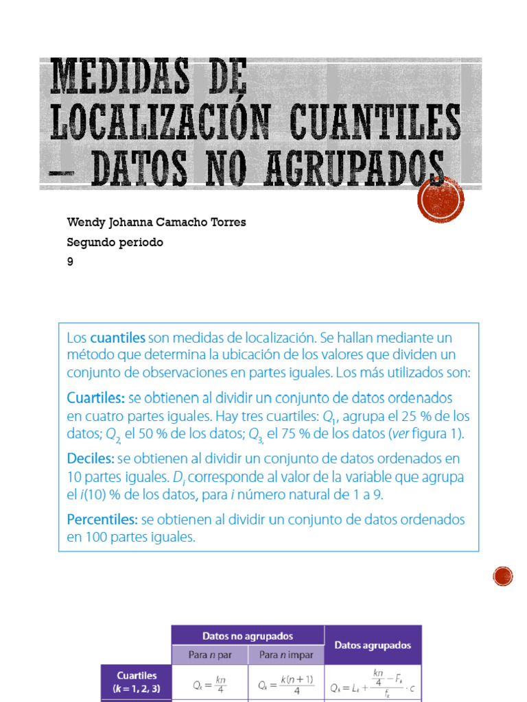 Cuantiles y Ejemplos de Cálculo | PDF | Cuantil | Muestreo (Estadísticas)