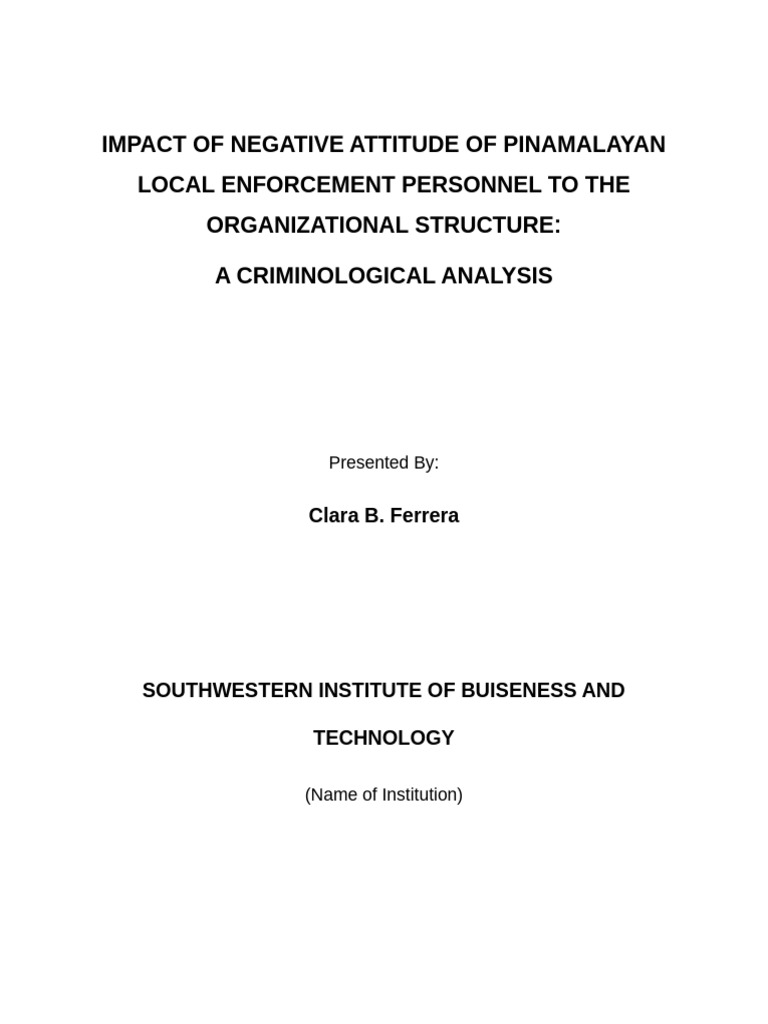 Narrative Report by Clara Ferrera | PDF | Leadership | Attitude ...