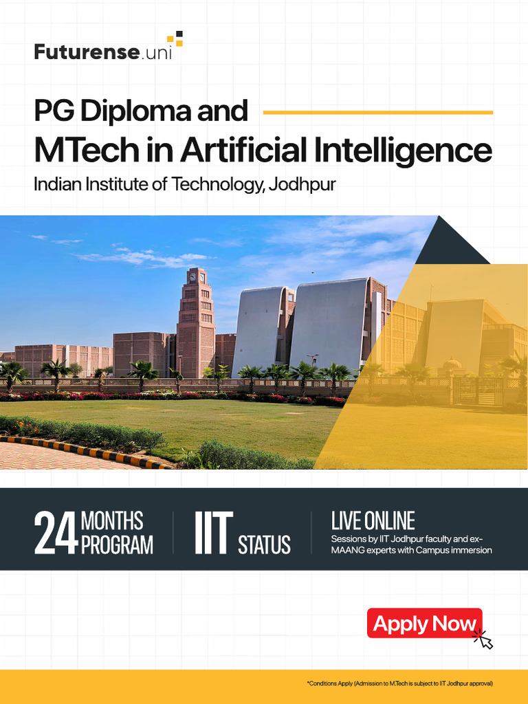 Mtech AI Broucher | PDF | Artificial Intelligence | Intelligence (AI) & Semantics