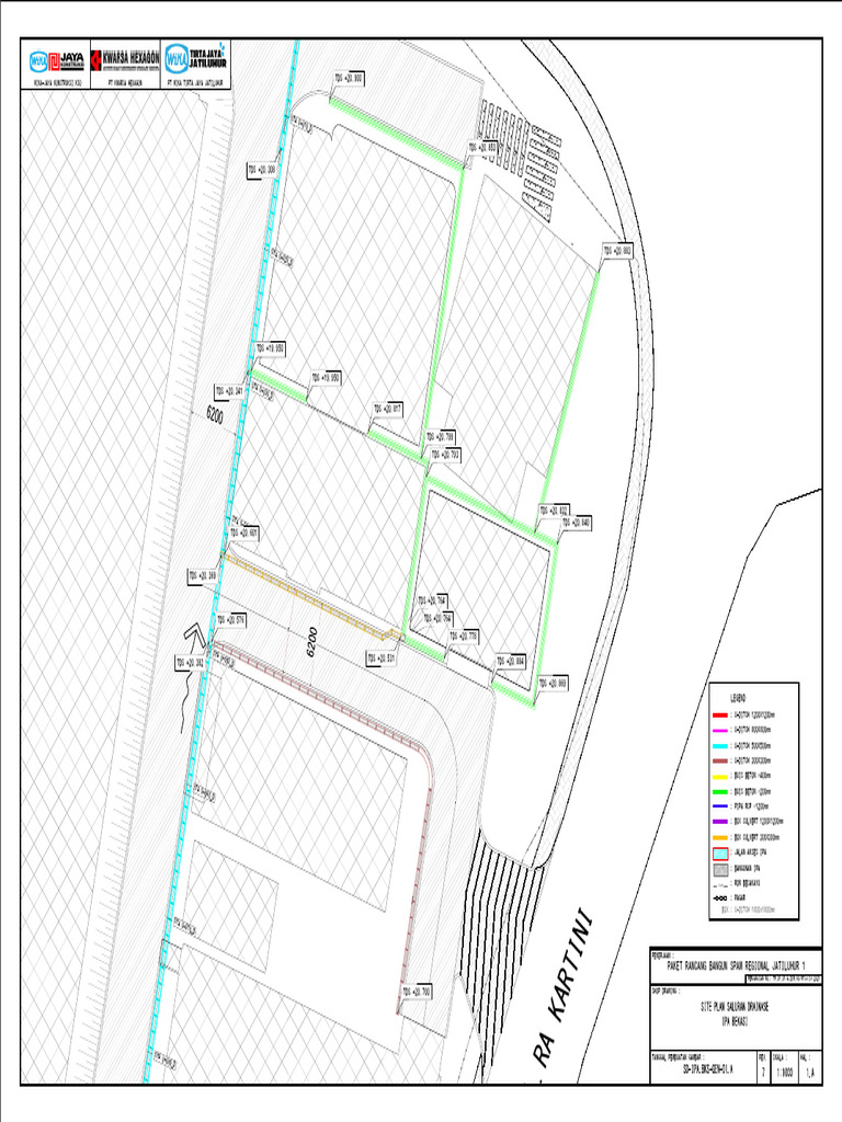 Layout Drainase Bangunan Penunjang Ipa Bekasi | PDF