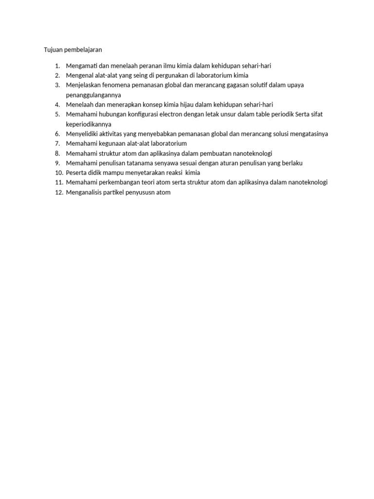 Tujuan Belajar | PDF