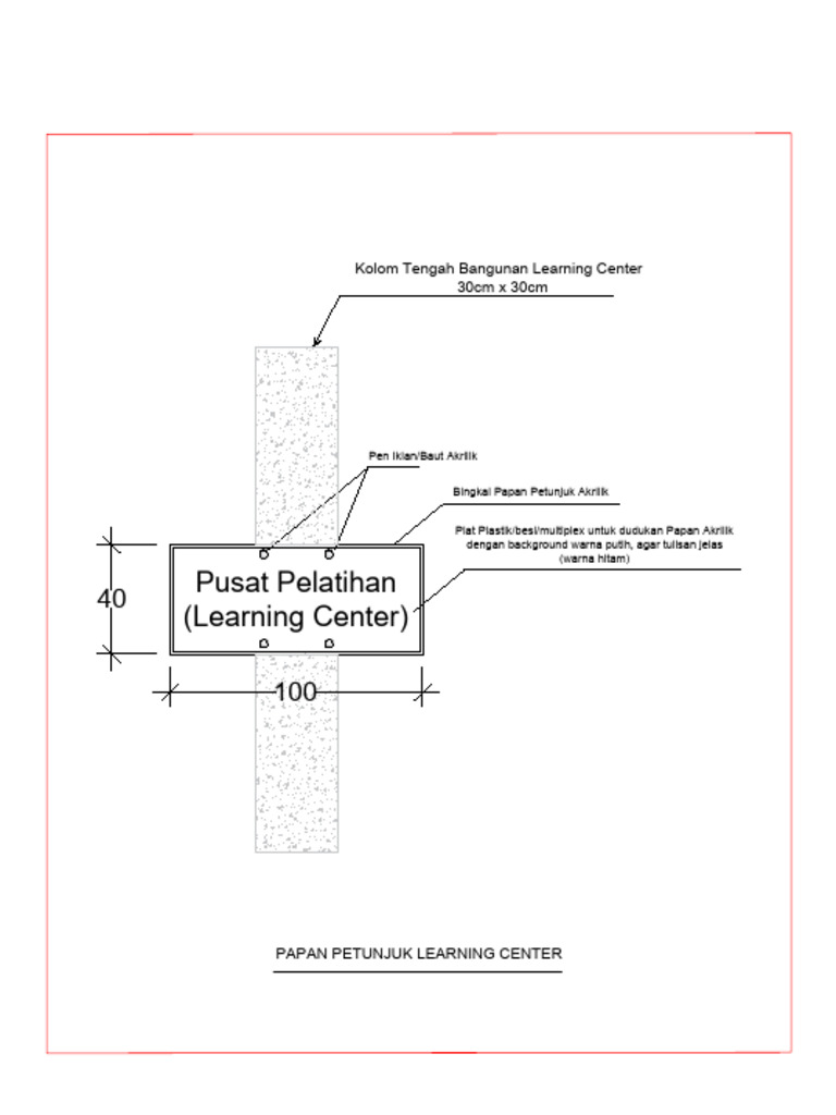 3.papan Petunjuk (Learning Center) | PDF