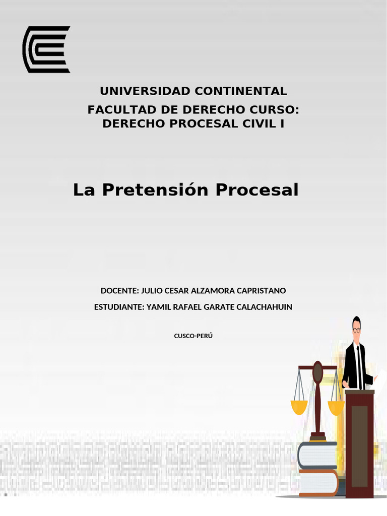 La Pretensión Procesal | PDF | Derecho