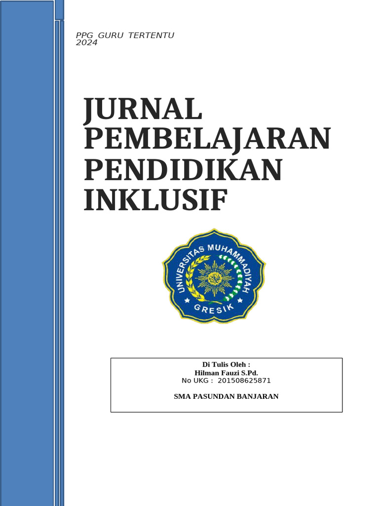 Jurnal Pembelajaran Pendidikan Inklusif (Hilman Fauzi) | PDF