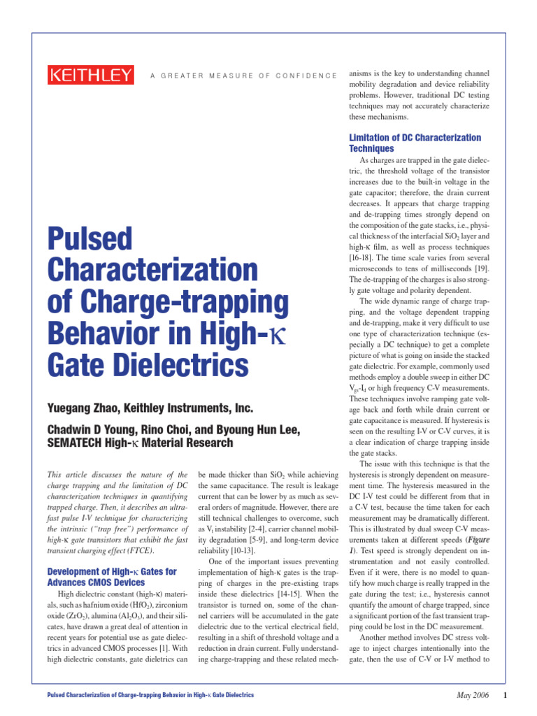 2767 High-K | PDF | Field Effect Transistor | Capacitor