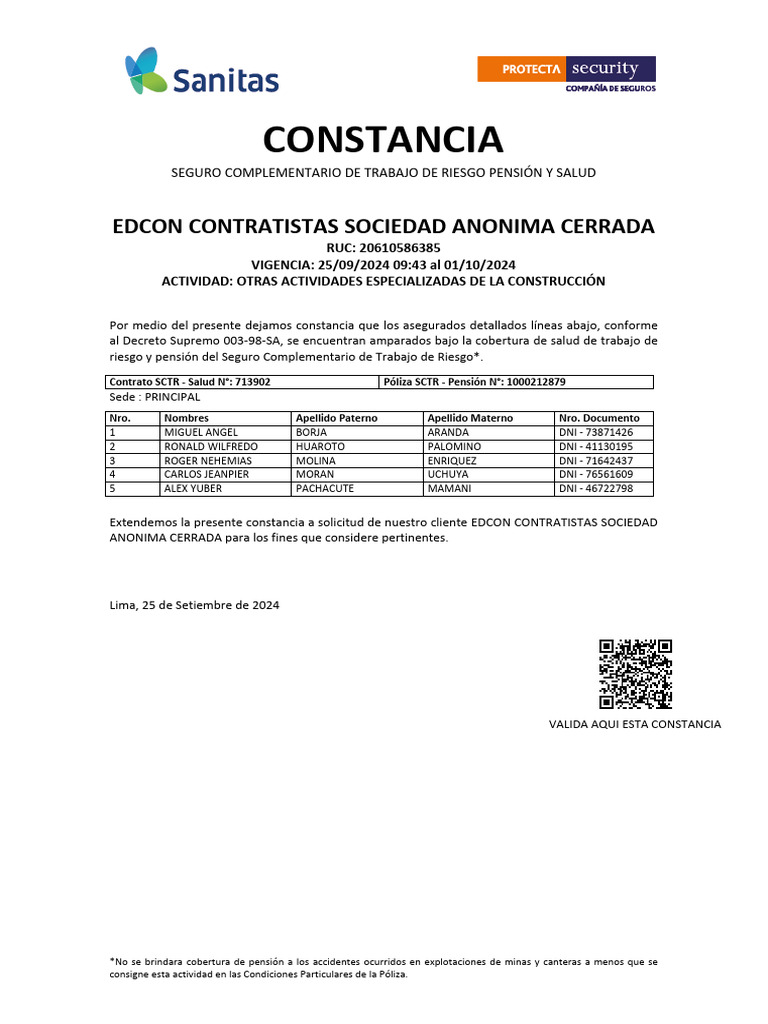 Const Inc Edcon | PDF | Finanzas y dinero