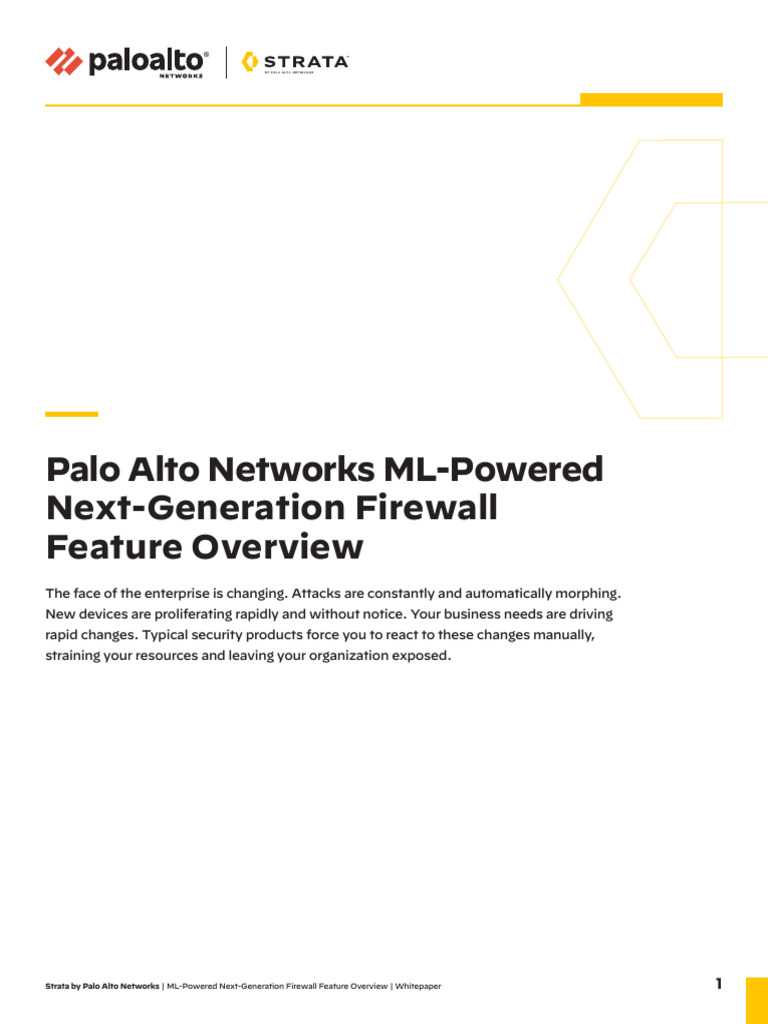 ML-Powered Firewall Features Overview | PDF | Security | Computer Security