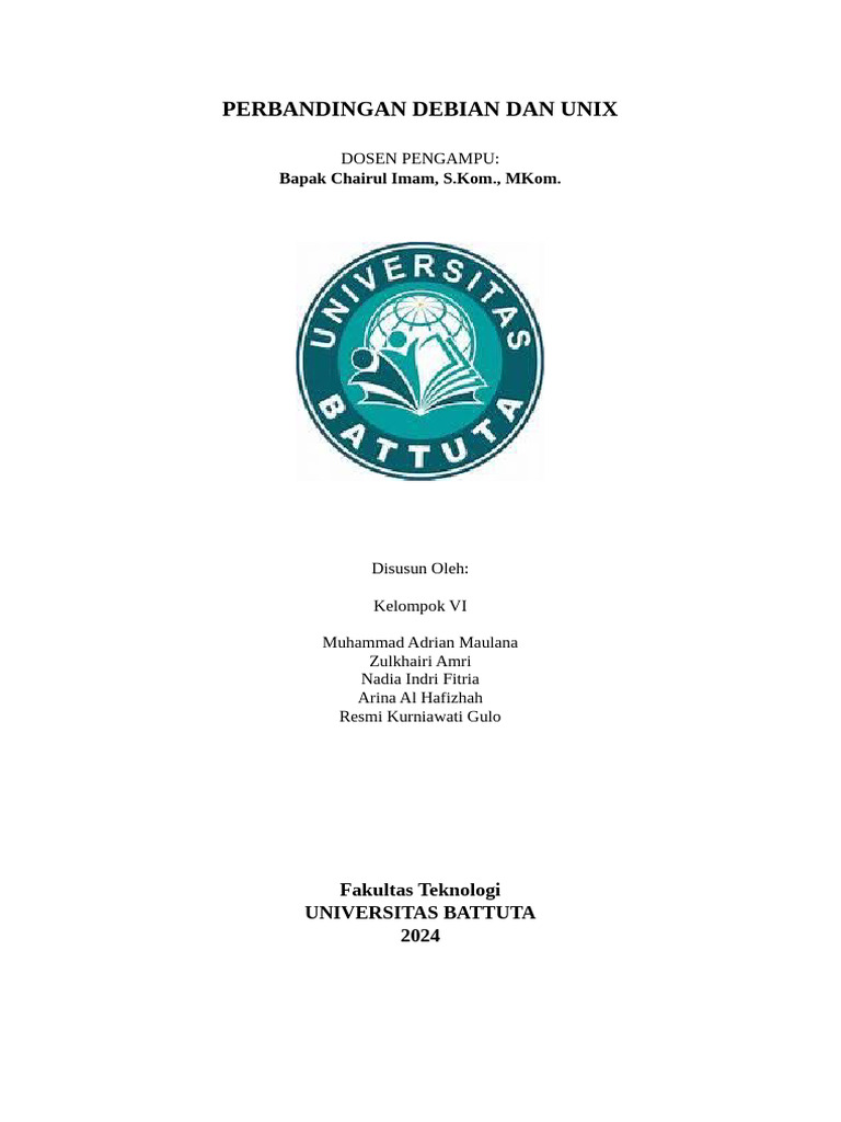 Perbandingan Debian Dan Unix (So) | PDF | Komputer