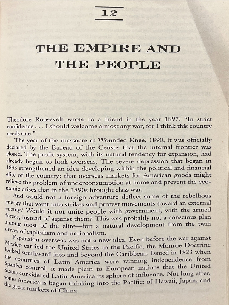 Zinn, Spanish American War, Imperialism | PDF | Travel