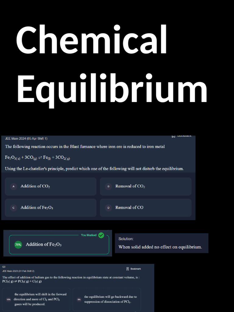 Chemical Equilibrium | PDF