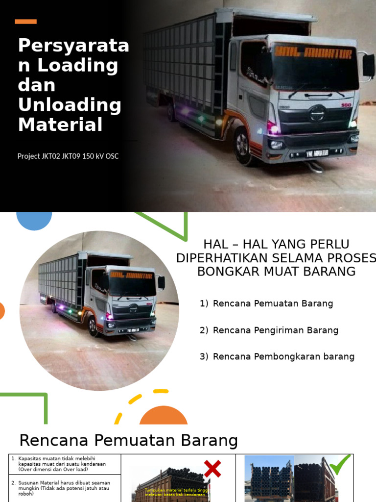 Persyaratan Loading Dan Unloading Material | PDF