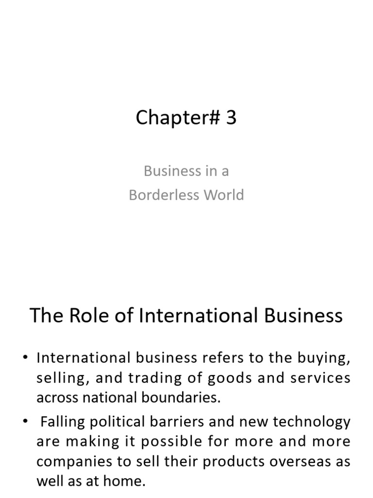 Business Policy Ch-III | PDF | World Trade Organization | Trade