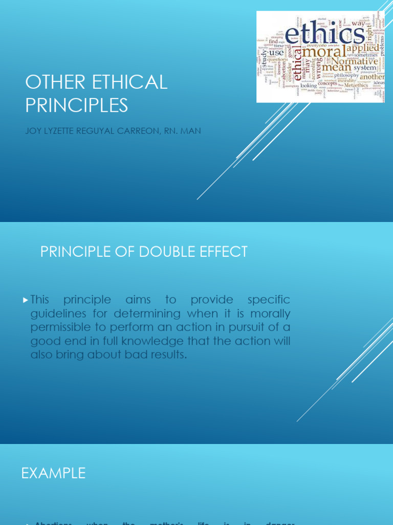IV. Other Ethical Principles | PDF | Organ Donation | Informed Consent