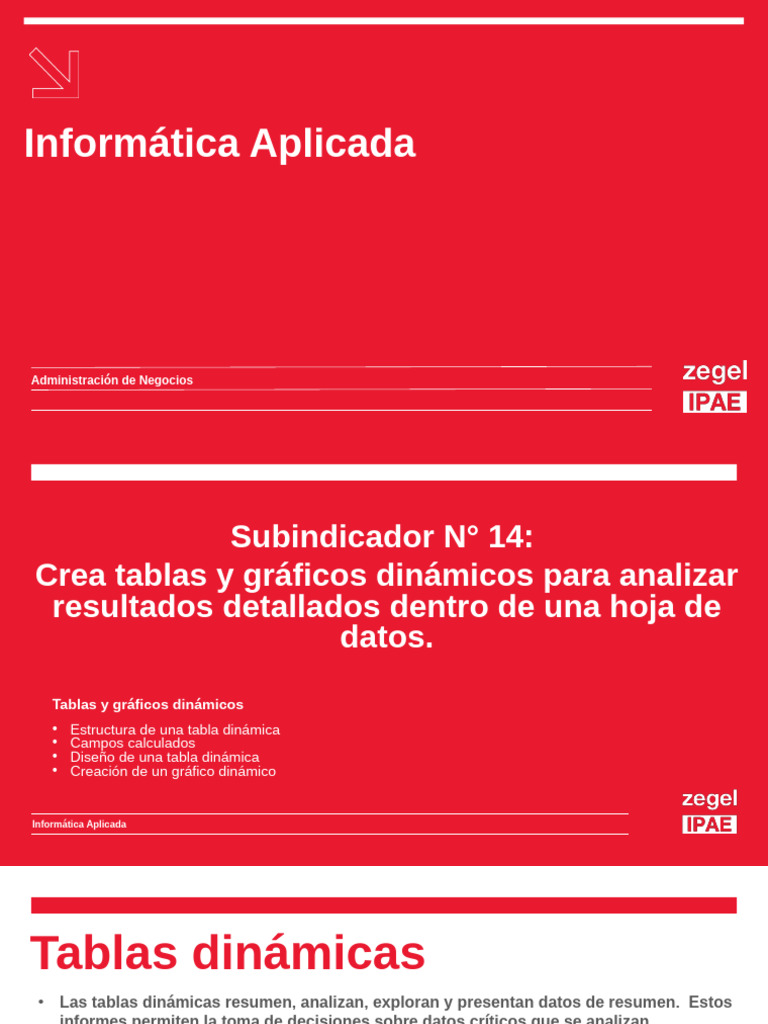 Tema 14 - Tablas y Gráficos Dinámicos | PDF | Bases de datos | Informática