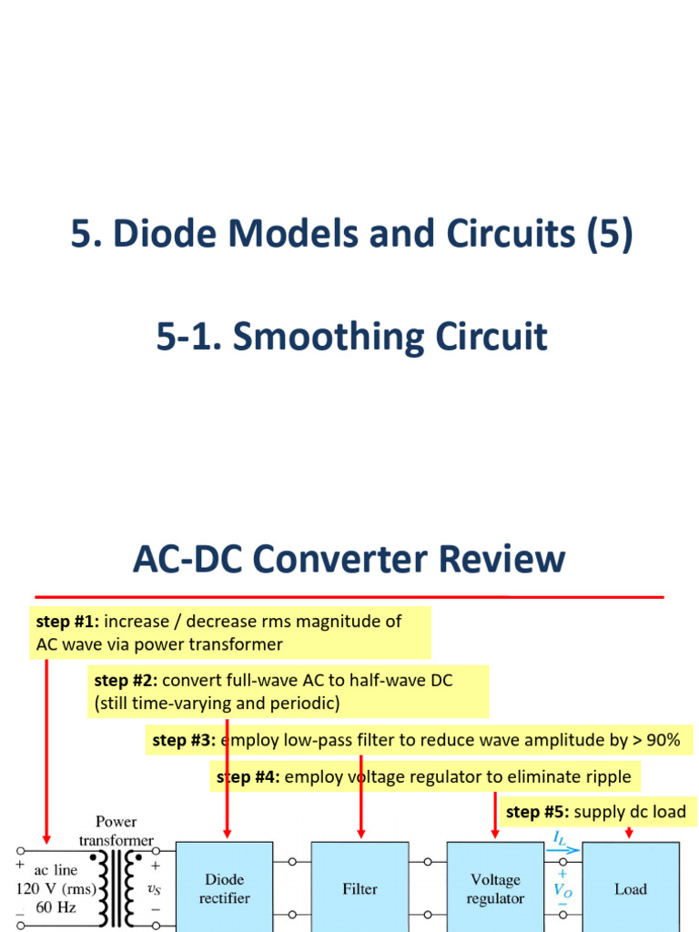Diode Models and Circuits | PDF | Rectifier | Electrical Circuits