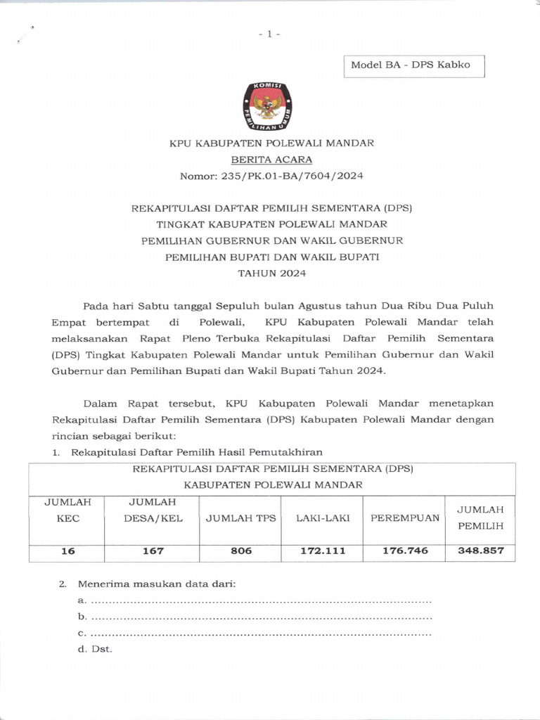 Ba. Dps Polman | PDF