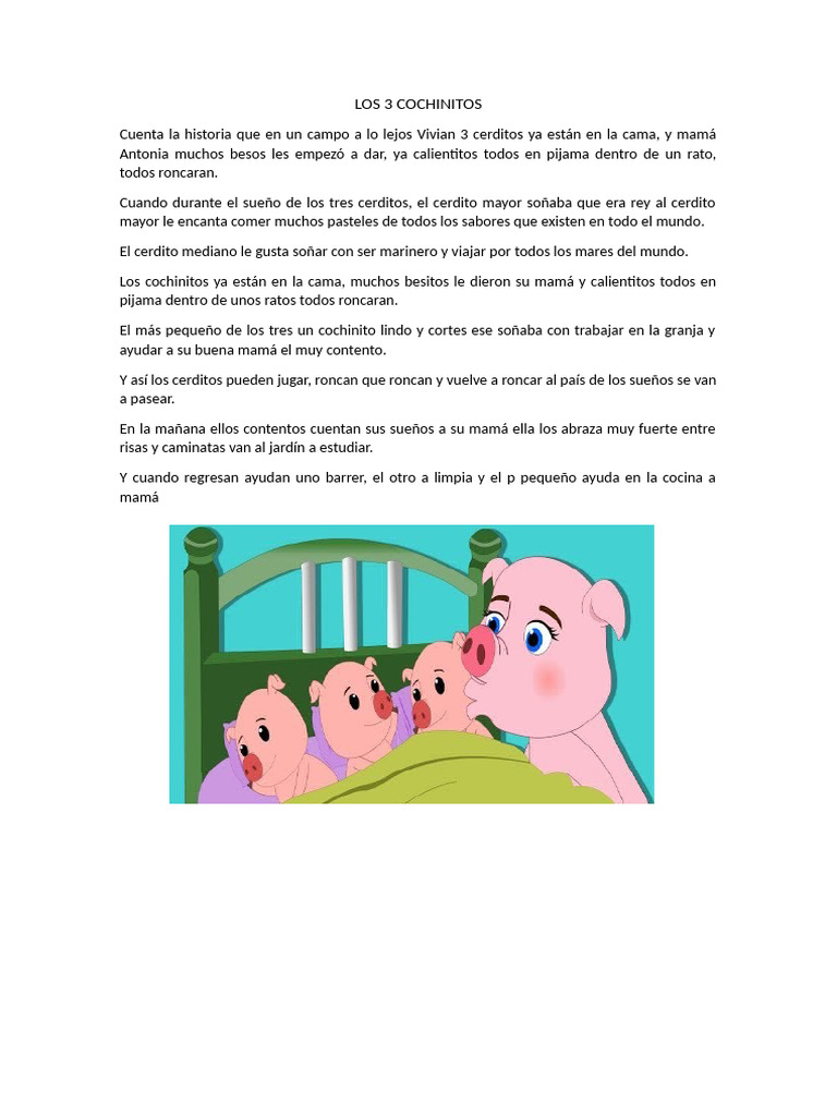 Los 3 Cochinitos | PDF