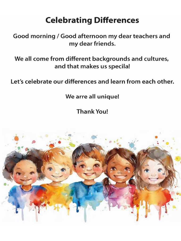 Celebrating Differences | PDF