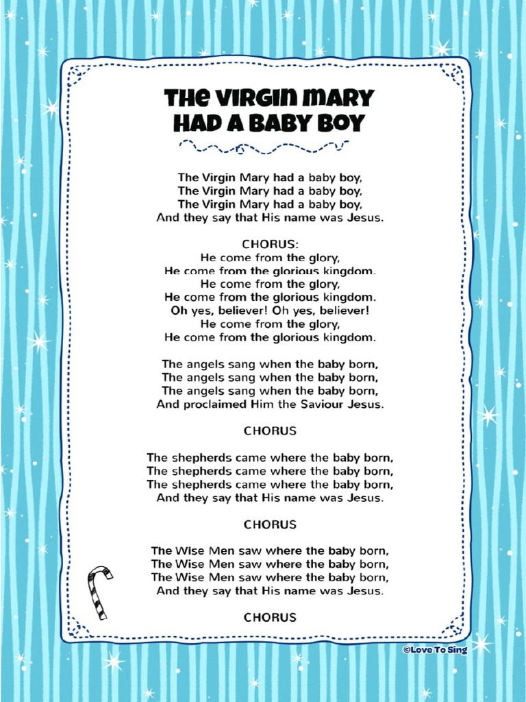 The Virgin Mary Had A Baby Boy | PDF