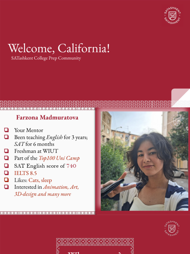 S1 - Introduction To The SATashkent & SAT Question Types. | PDF