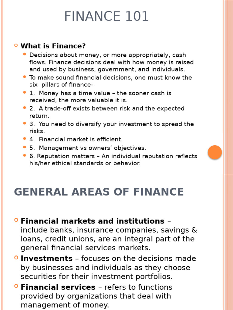 Finance 101 | PDF | Wealth | Investing