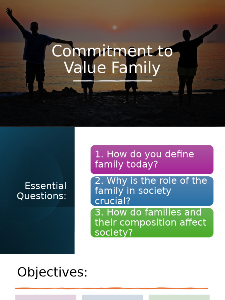 Commitment To Value Family | PDF | Family | Parent