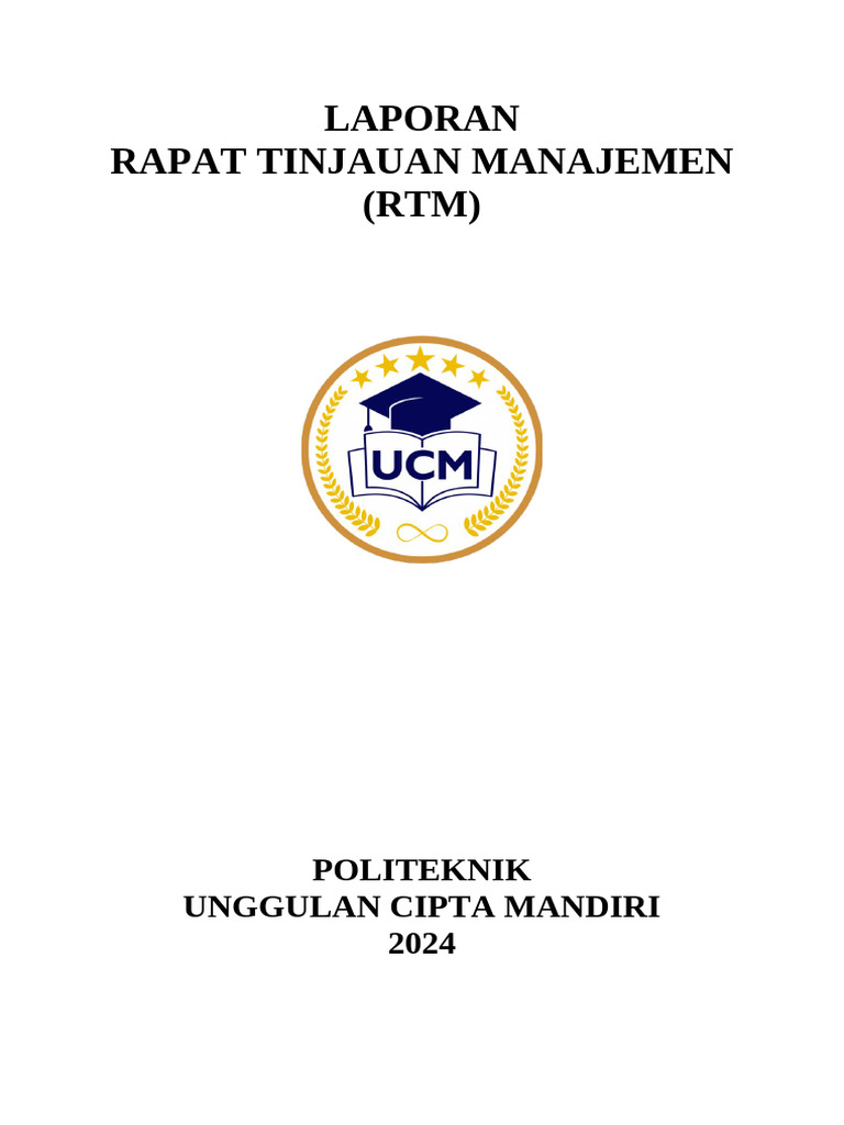 FORMAT LAPORAN RTM | PDF