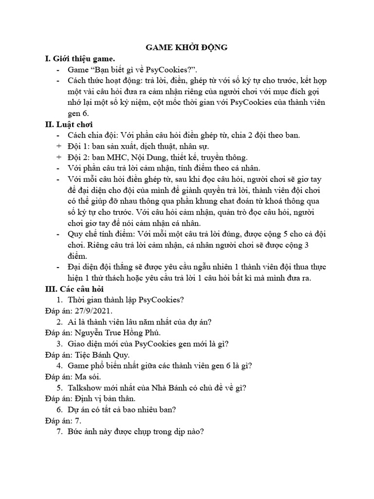 Game KH I Đ NG | PDF