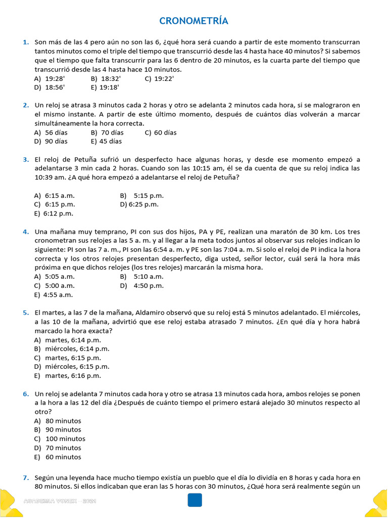 RM - Cronometría y Calendario - Frecuencia de Sucesos | PDF