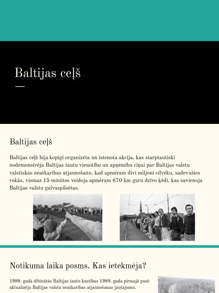 Baltijas Ceļš | PDF