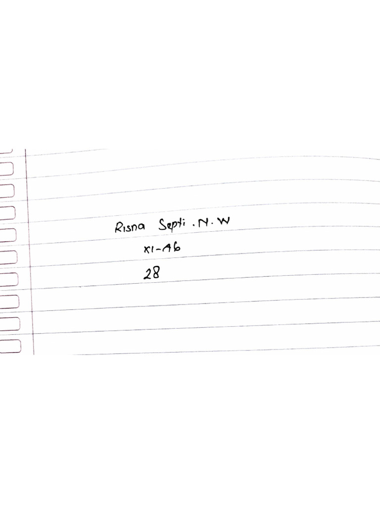 Risna Septi N.W (XI-A6) Sasing (Rangkuman Conditional Sentence) | PDF